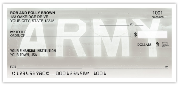 Army Personal Checks | Promise Checks