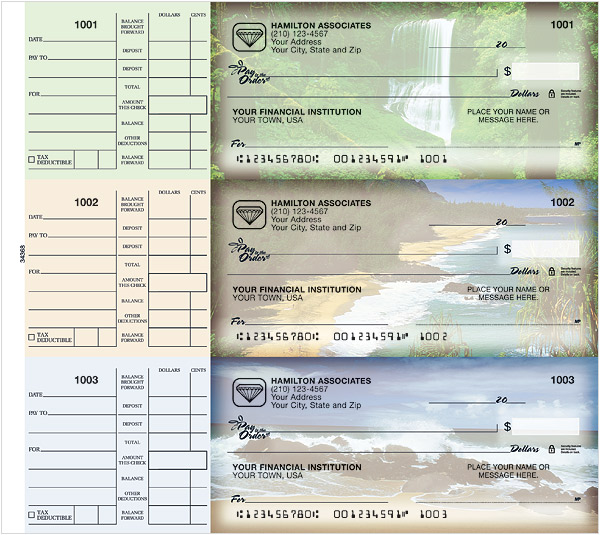 Paradise Waters Desk Checks | Promise Checks