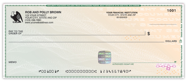 High Security Laser Draft Checks - Green Safety | Promise Checks