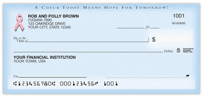 Pink Ribbon Personal Checks | Promise Checks