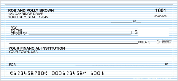 Blue Safety Personal Checks | Promise Checks