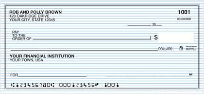 Blue Safety Personal Checks | Promise Checks