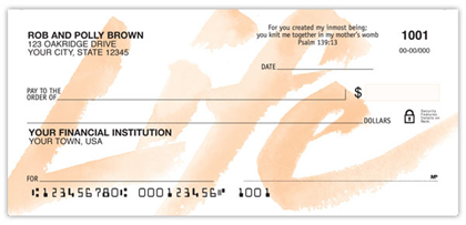 Sanctity of Life Personal Checks | Promise Checks