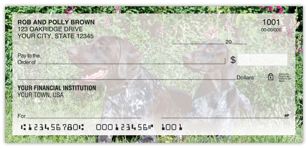 German Shorthair Pointer Personal Checks | Promise Checks