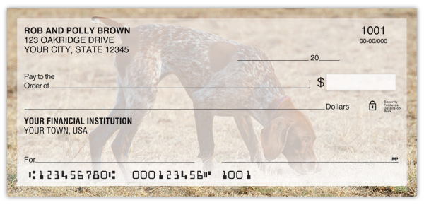 German Shorthair Pointer Personal Checks | Promise Checks