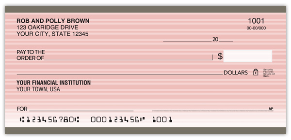 Timeless Stripes Personal Checks | Promise Checks