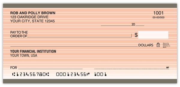 Timeless Stripes Personal Checks | Promise Checks