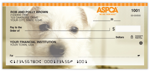 ASPCA Dogs Personal Checks | Promise Checks