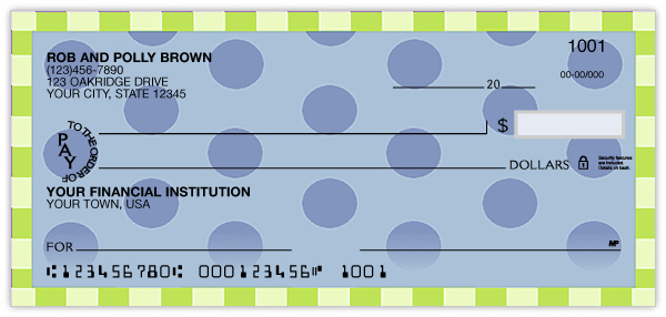 Delicious Dots Personal Checks | Promise Checks