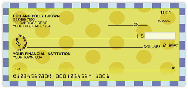 Delicious Dots Personal Checks | Promise Checks