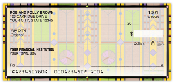 Stained Glass Personal Checks | Promise Checks