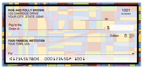 Stained Glass Personal Checks | Promise Checks