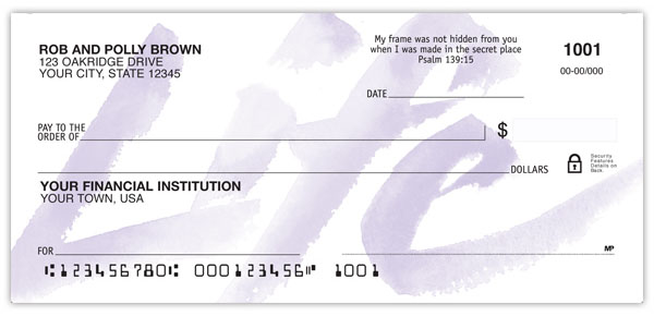 Sanctity of Life Personal Checks | Promise Checks