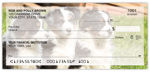 Australian Shepherd Personal Checks | Promise Checks