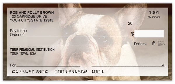 French Bulldog Personal Checks | Promise Checks