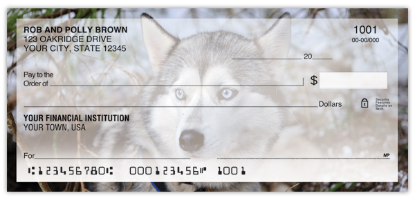 Siberian Husky Personal Checks | Promise Checks