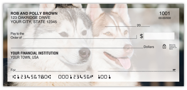 Siberian Husky Personal Checks | Promise Checks