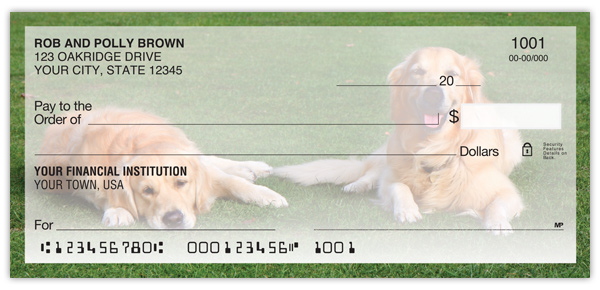 Golden Retriever Personal Checks | Promise Checks