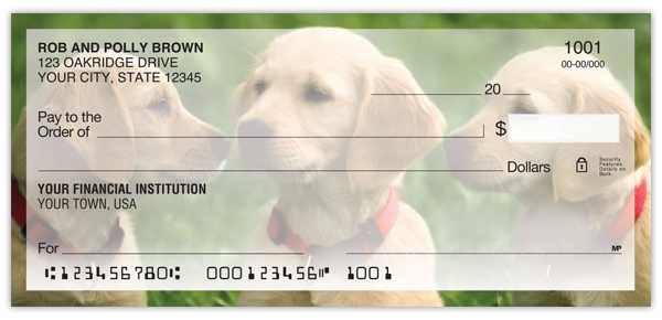 Golden Retriever Personal Checks | Promise Checks